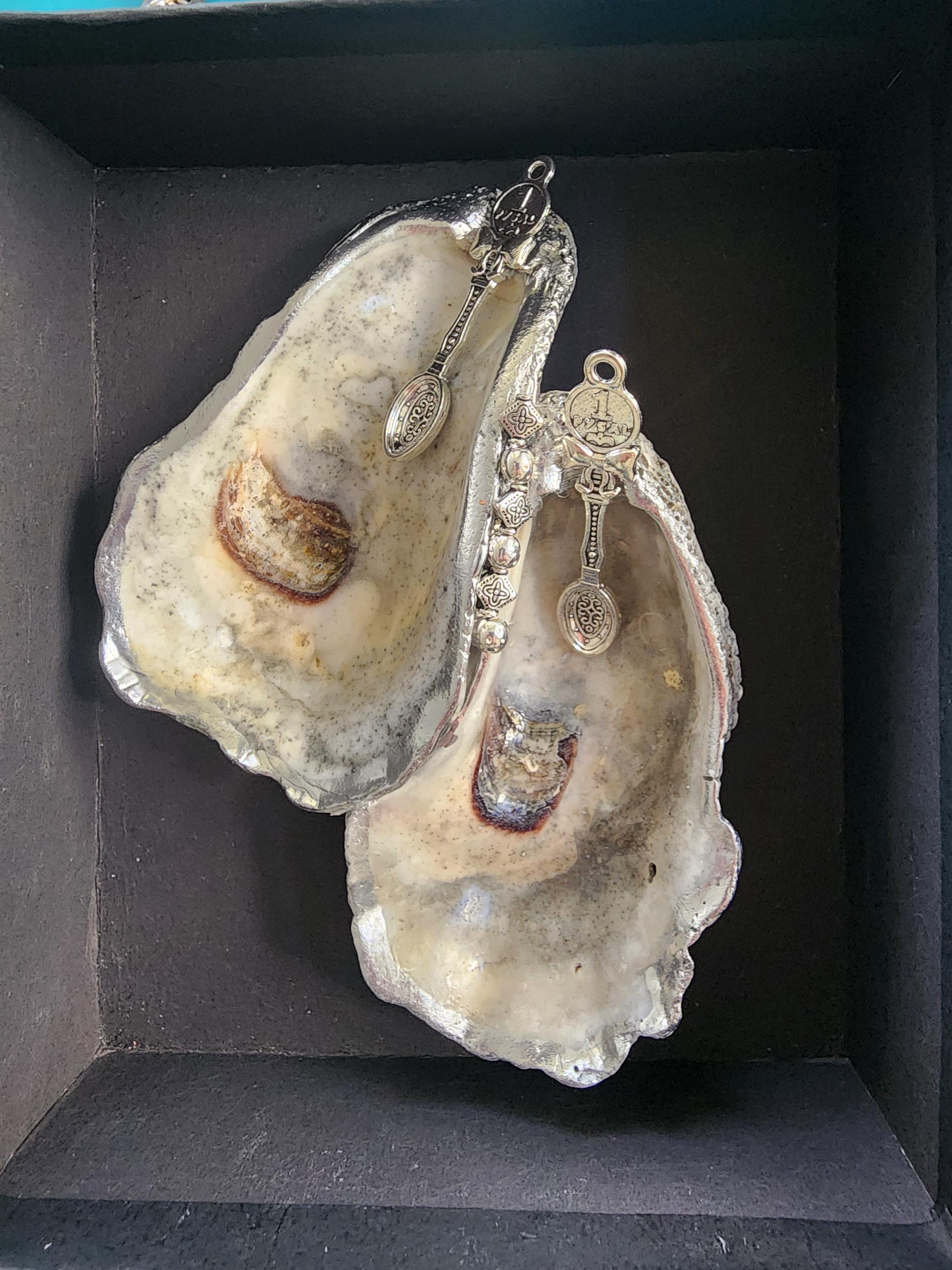 Oyster Shell Salt & Pepper Dishes - Etsy