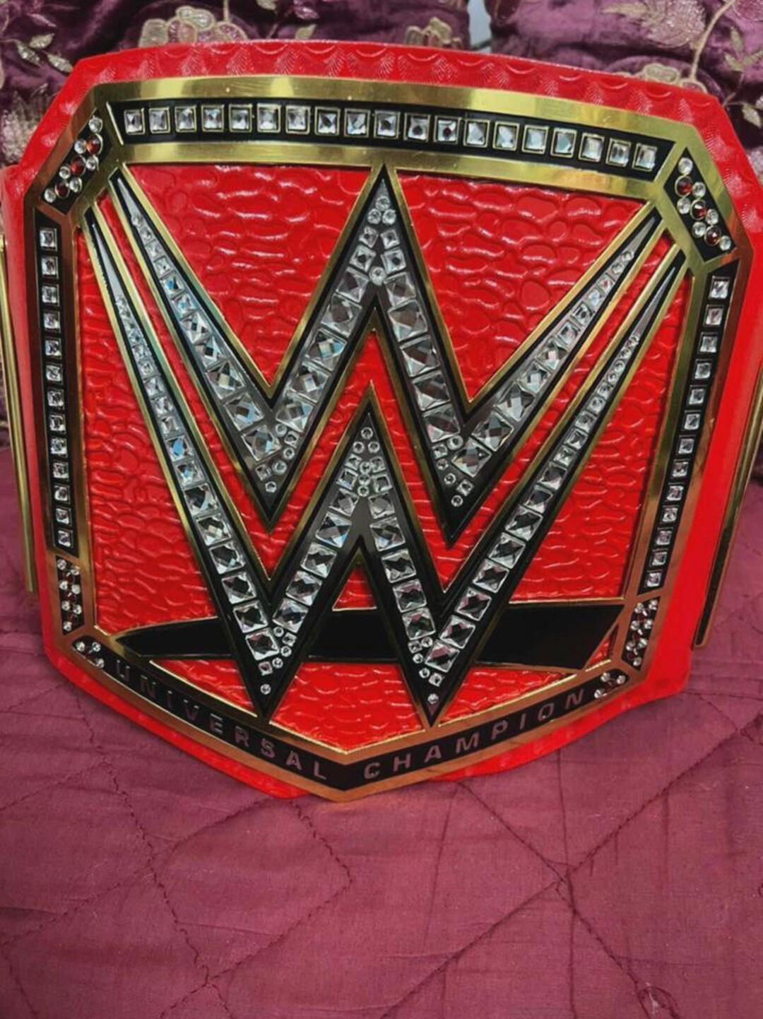 NEW WWE RED Universal Championship Belt Adult Size Wrestling Replica ...