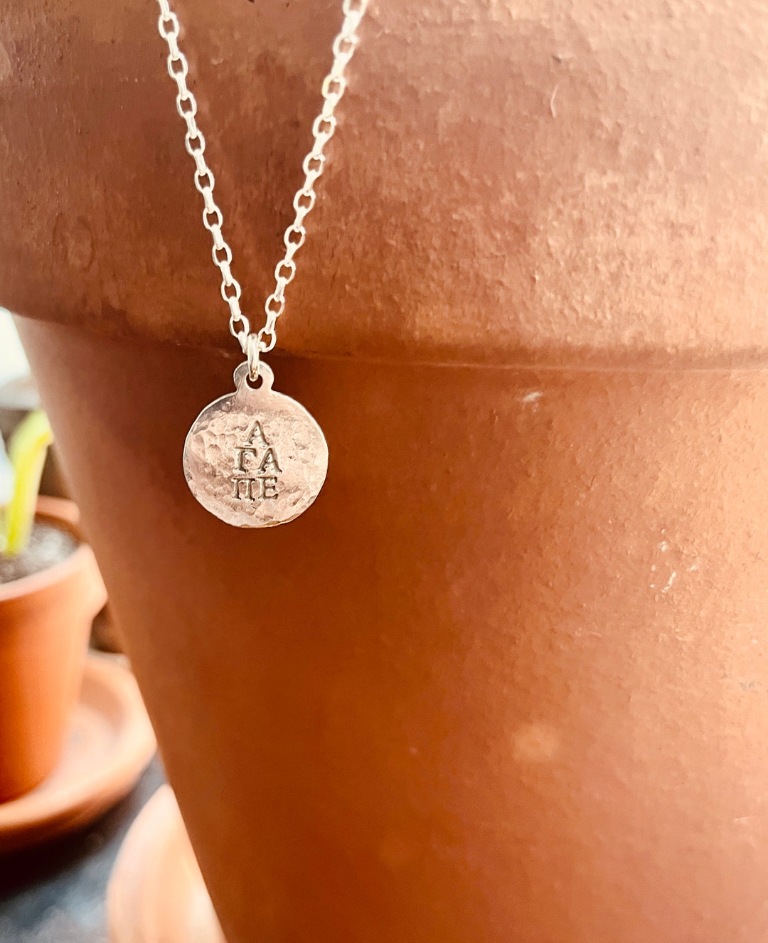 AGAPE (round - Sterling Silver) - Etsy