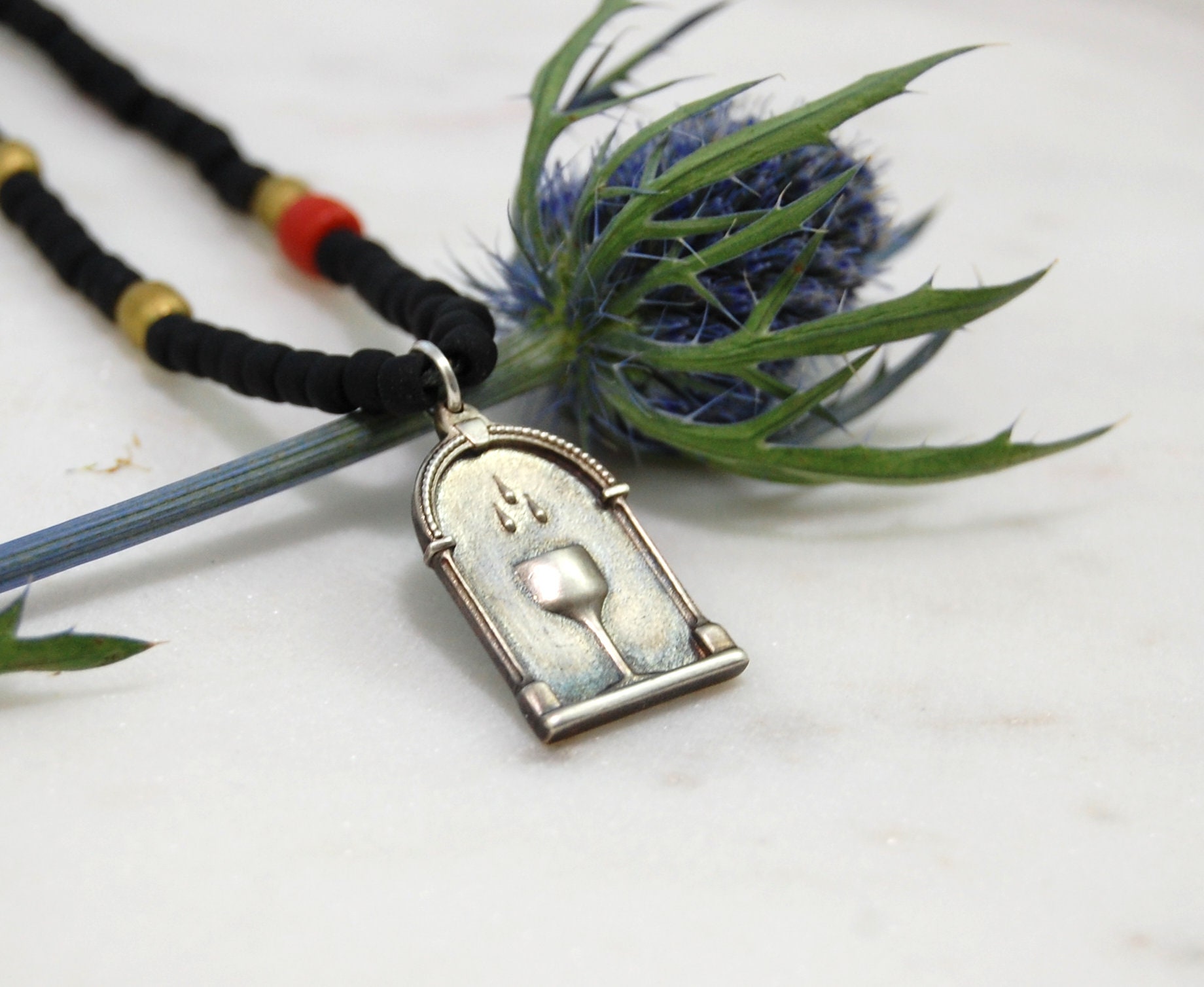 Holy Grail Pendant (Sterling Silver - Antiqued)