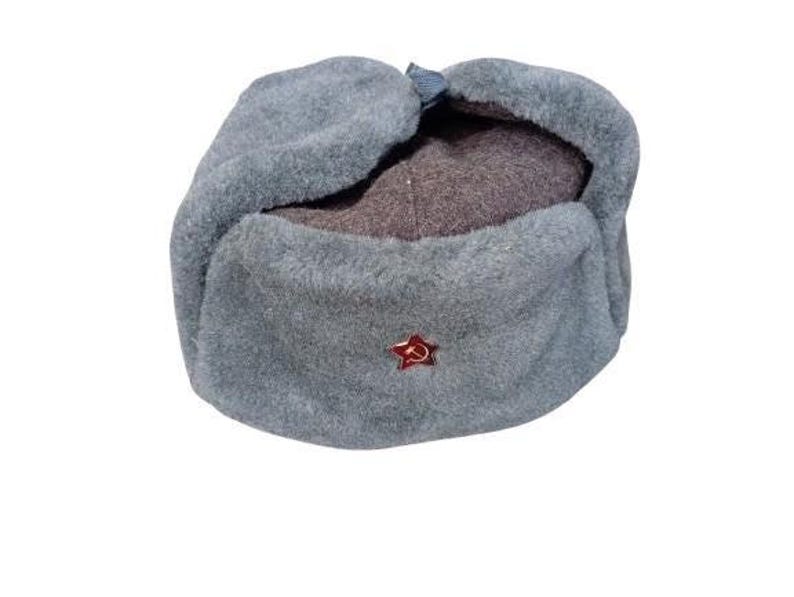 USSR Ushanka, Soldier Military Hat, Original Soviet Hat, Vintage Winter ...