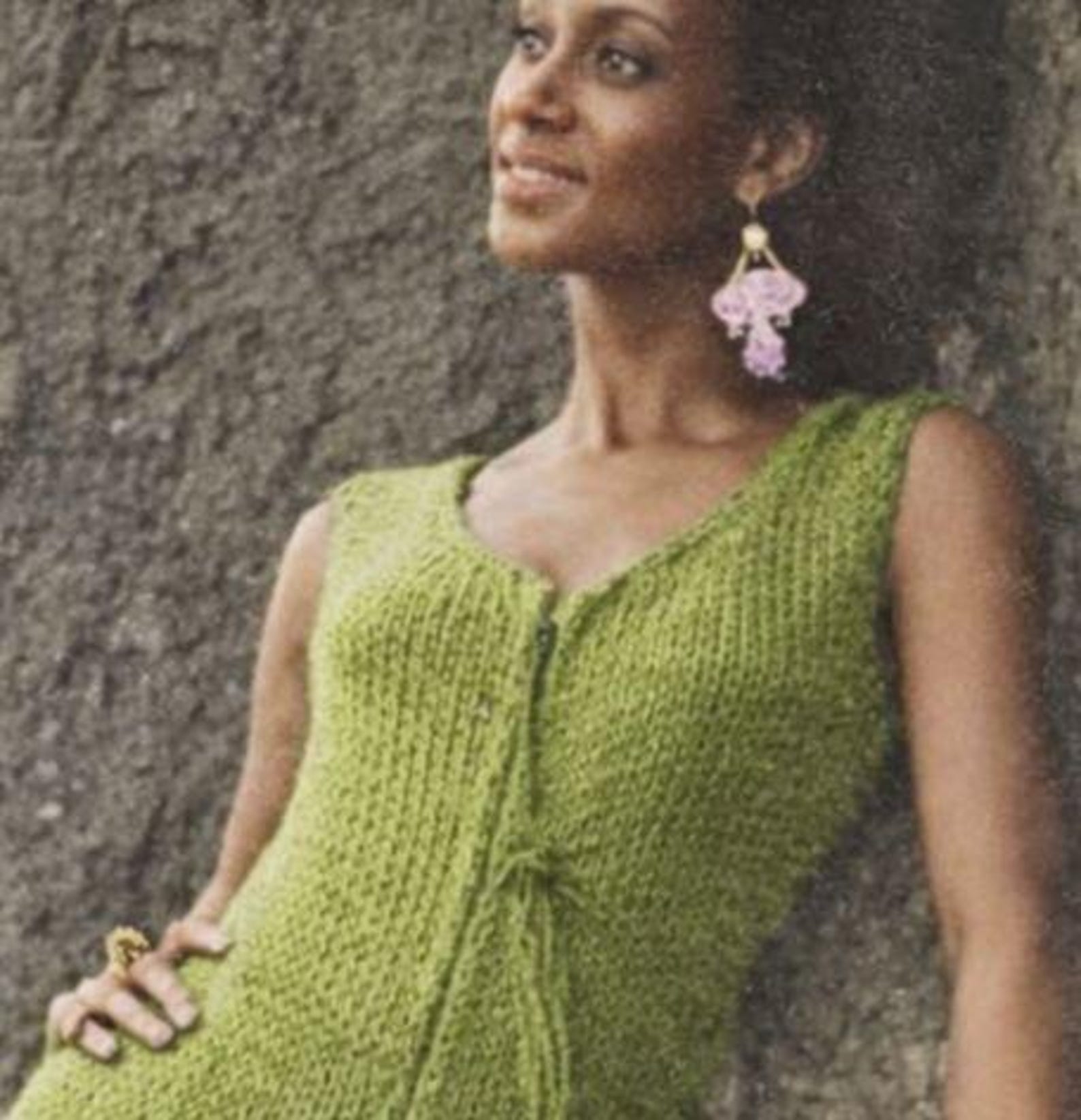 Vintage Knit Jumpsuit Pattern | Retro Knitted One-piece Outfit | Women ...