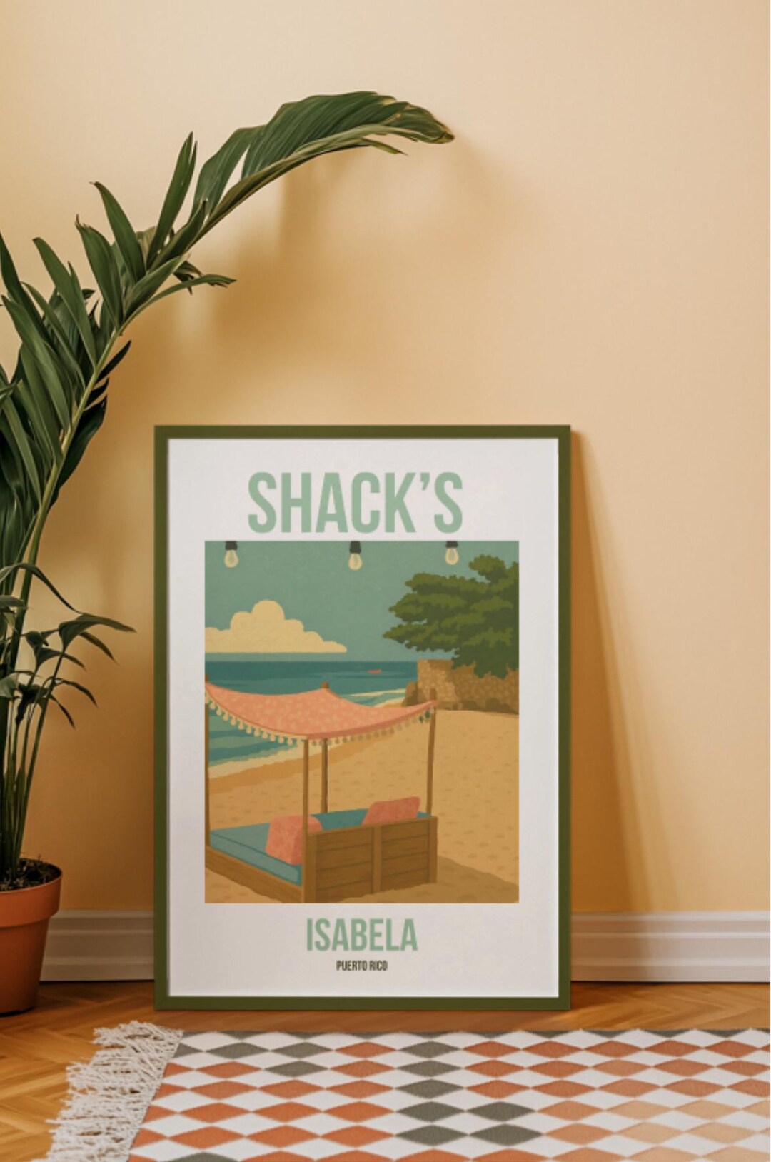 Shacks Beach Puerto Rico Art Print: Isabela Coastal Wall Decor (18x24 ...