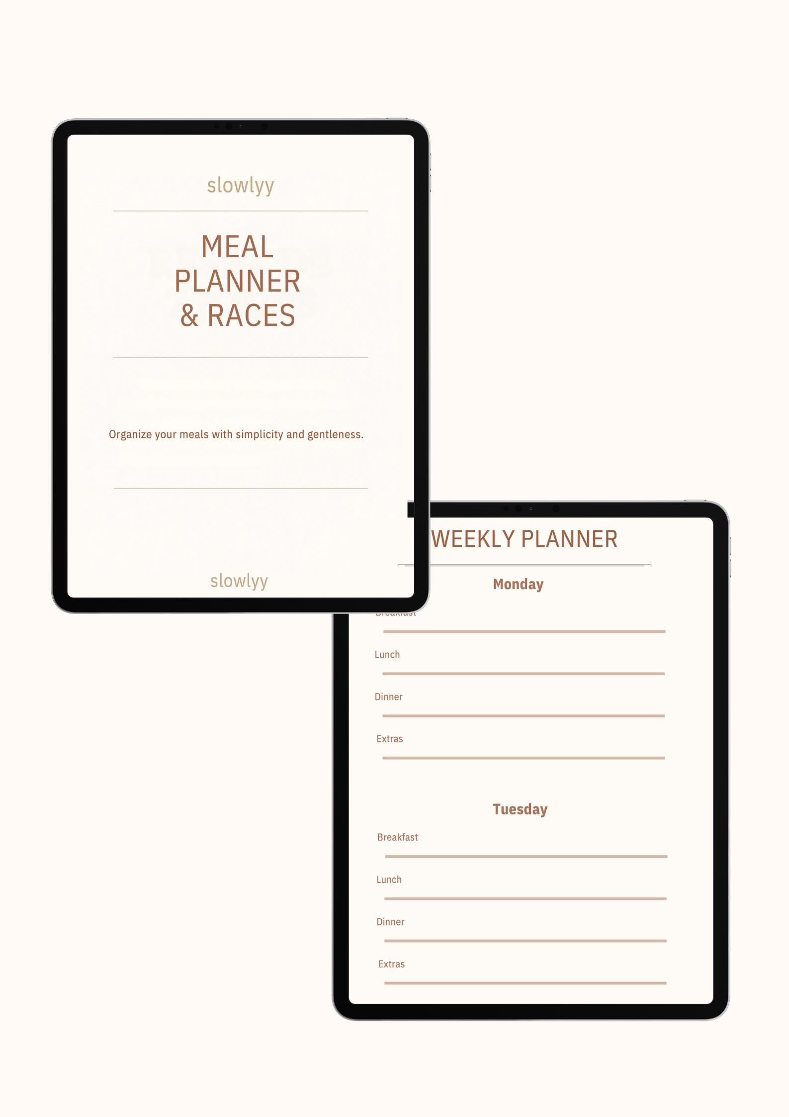 Meal & Grocery Planner – Printable or Fillable PDF | Gentle Food ...