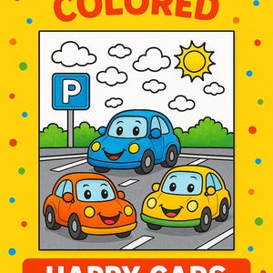 Cars Coloring Pages for Kids: 17 Vehicle Printable Sheets (PDF Download ...