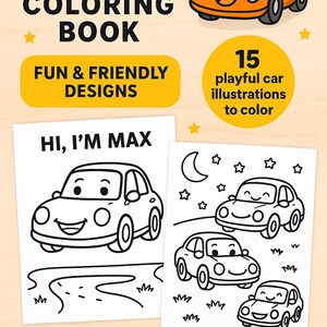 Cars Coloring Pages for Kids: 17 Vehicle Printable Sheets (PDF Download ...