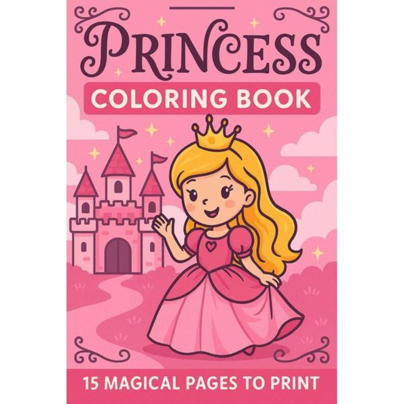 Princess Coloring Pages for Girls – 15 Printable Activity Sheets for ...