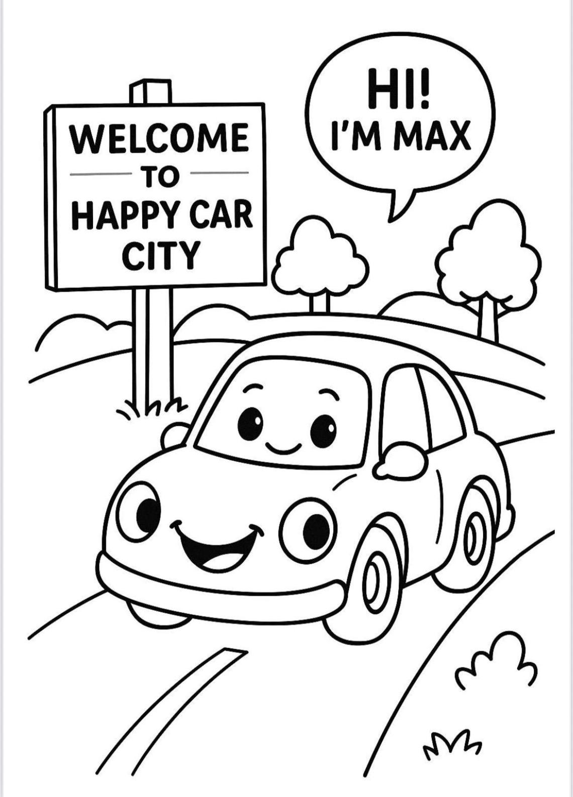 Cars Coloring Pages for Kids: 17 Vehicle Printable Sheets (PDF Download ...