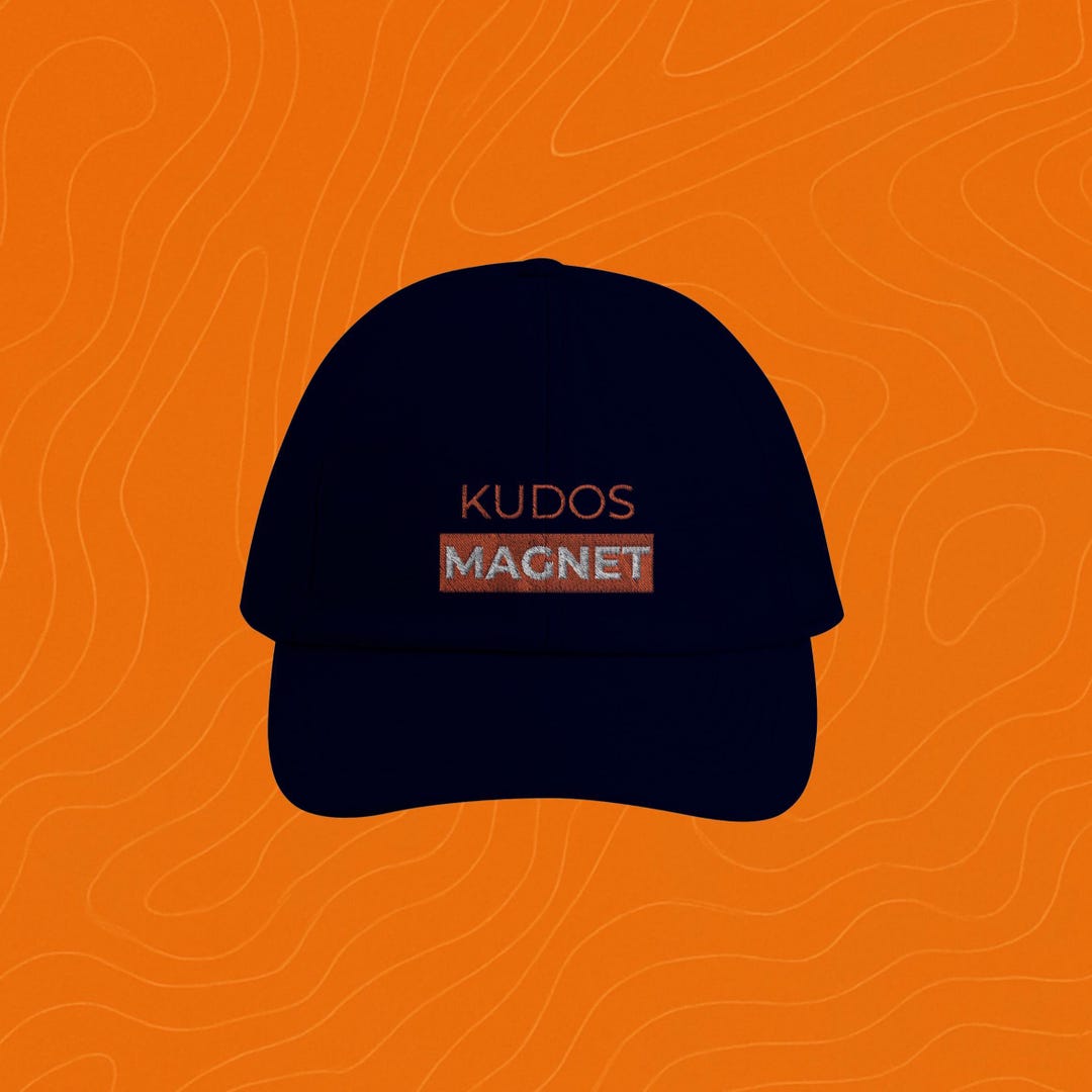 Embroidered Kudos Magnet Organic Dad Cap – the Ultimate Strava Athlete ...