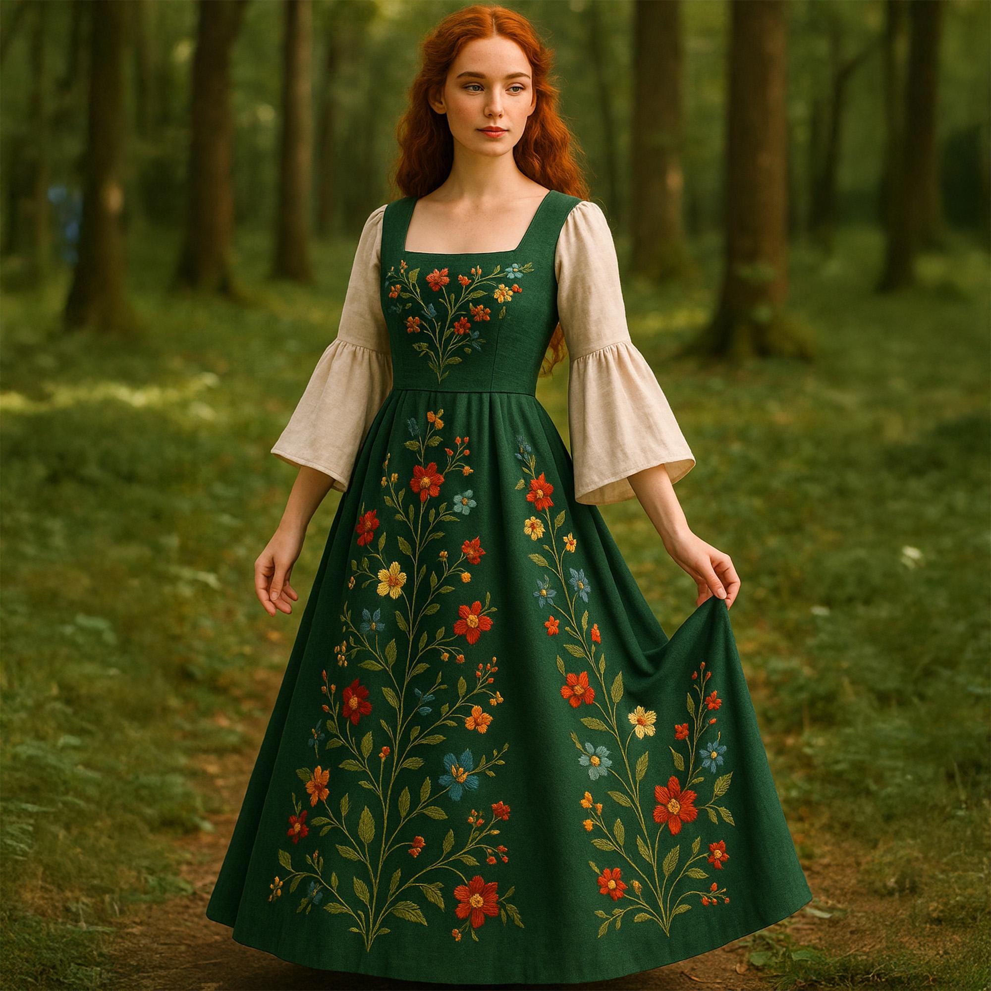 Renaissance Dress Sewing Pattern PDF Fantasy Princess Gown Medieval DIY ...