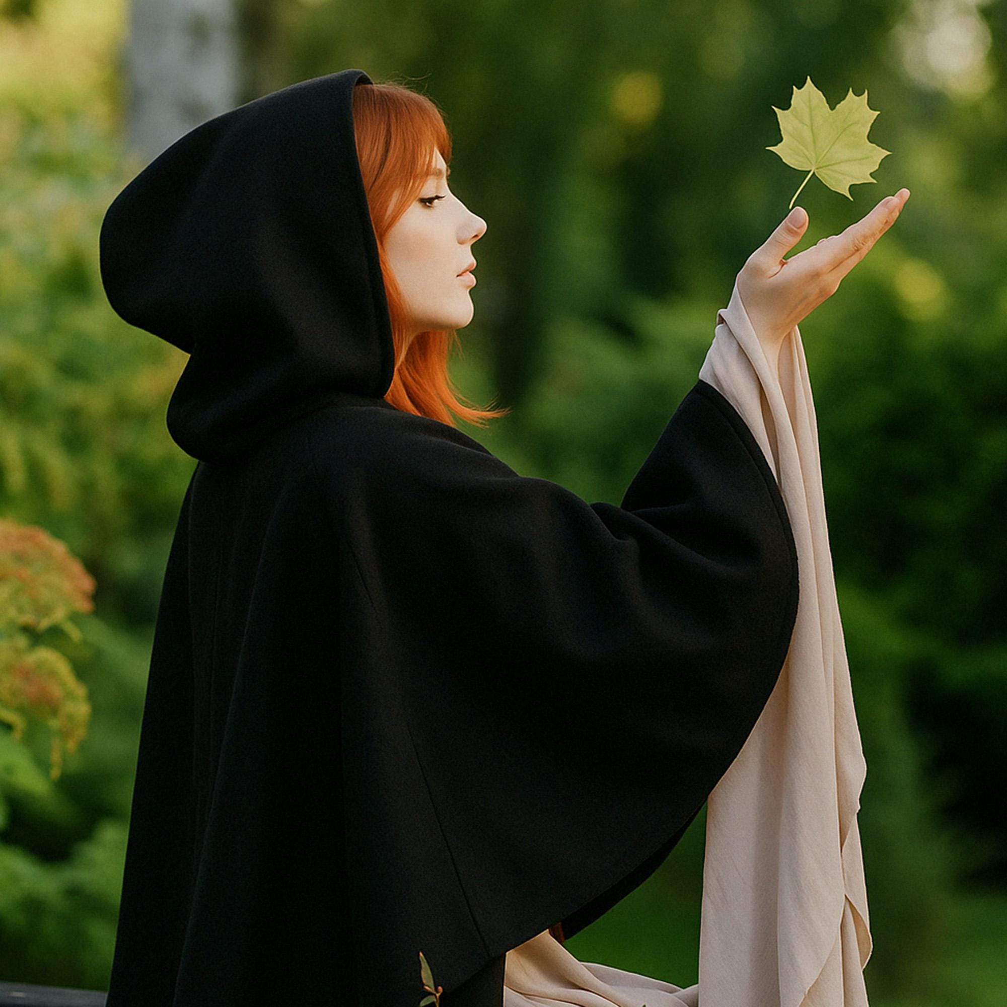 Classic Short Hooded Cape Sewing Pattern PDF, Short Hooded Cloak With ...