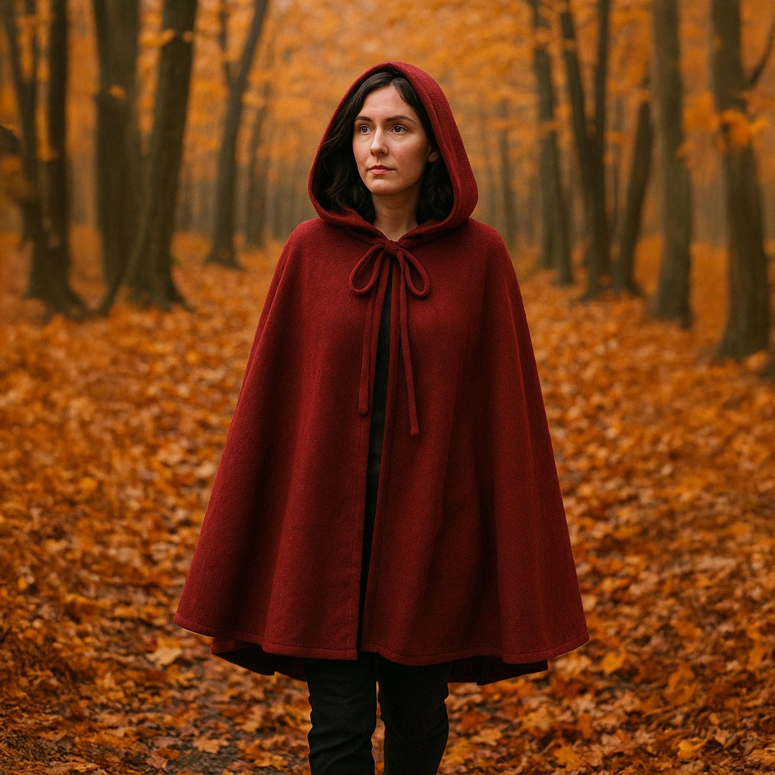 Cloak With Tie Neck Sewing Pattern PDF, Reversible Cape With Tie Neck ...