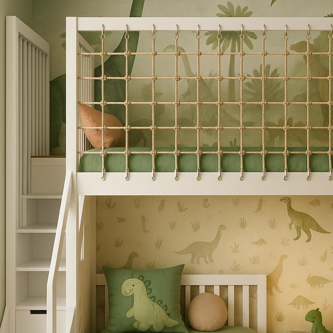 Handmade Rope Safety Net for Bunk Beds & Lofts – Custom Size Child ...
