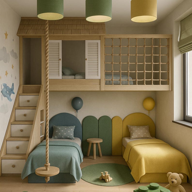 Handmade Rope Safety Net for Bunk Beds & Lofts – Custom Size Child ...