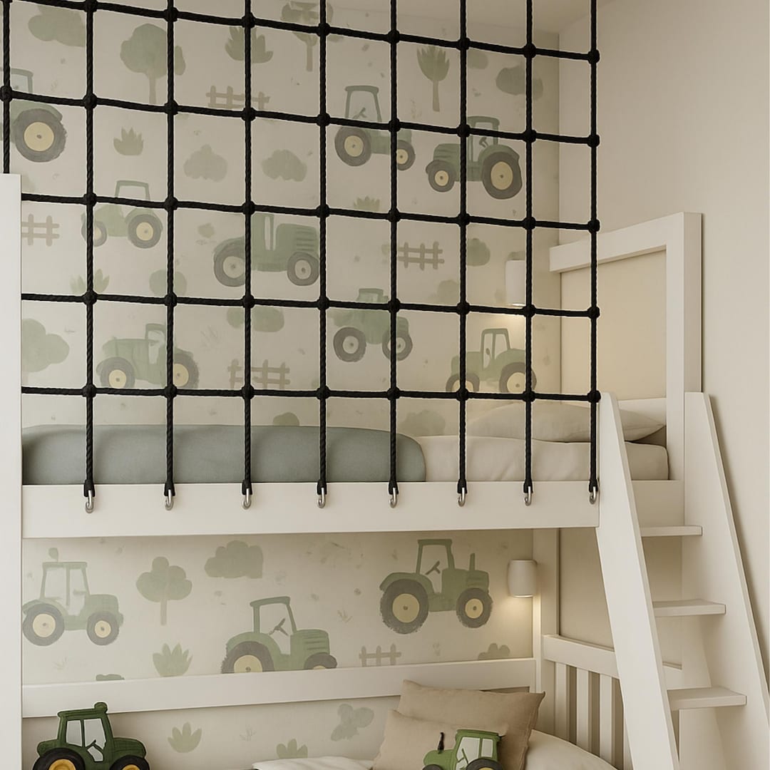 Handmade Bunk Bed Safety Net | Cotton Rope Guardrail - Etsy