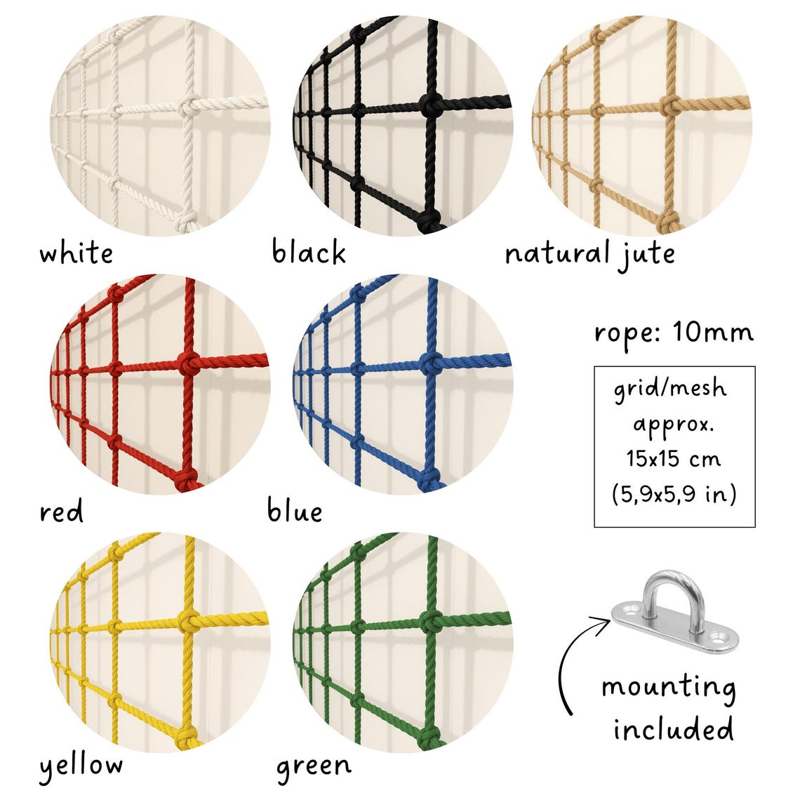 Handmade Rope Safety Net for Bunk Beds & Lofts – Custom Size Child ...