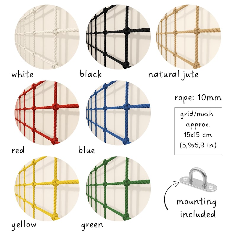 Handmade Rope Safety Net for Bunk Beds & Lofts – Custom Size Child ...