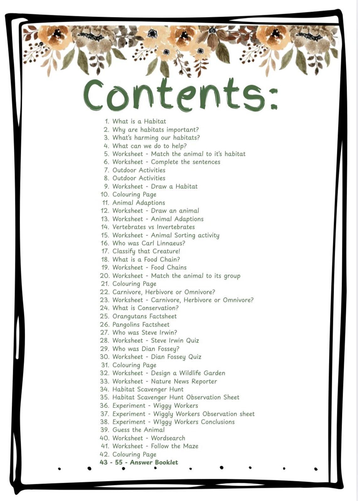 KS2 Living Things and Their Habitats Worksheets | Science Activities ...