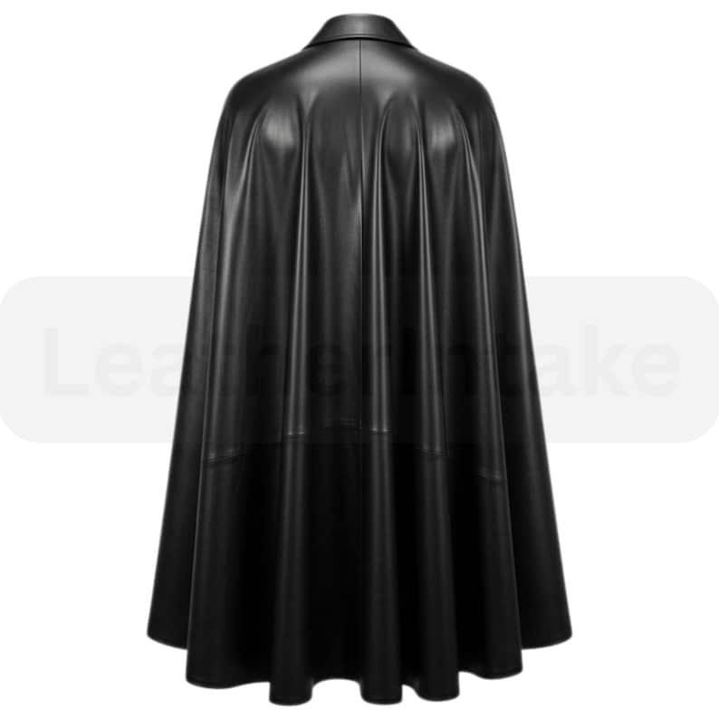 Handmade Black Leather Cape: Medieval Gothic Cosplay Outerwear - Etsy UK