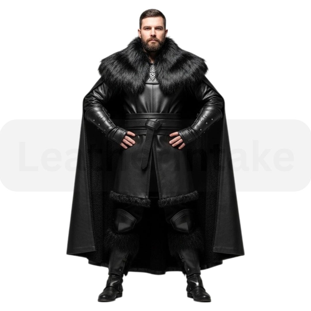 Handmade Black Fur Cape Costume: Medieval Cosplay Outfit - Etsy