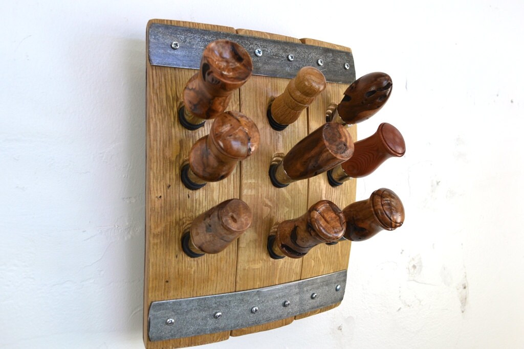 Wall Mounted Bottle Stopper Display Nine Lives Made From - Etsy