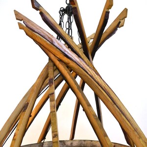 Barrel Ring & Stave Chandelier Fascino Made From Retired California ...