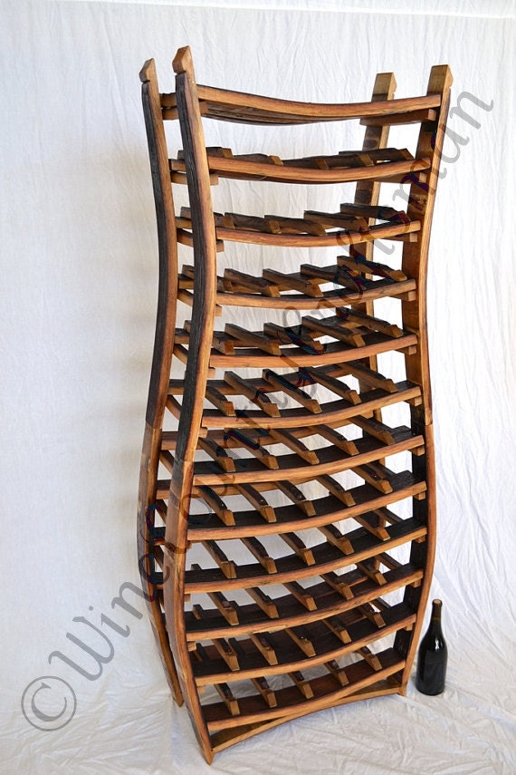 Large Wine Rack Curvaceous Made From Retired California - Etsy
