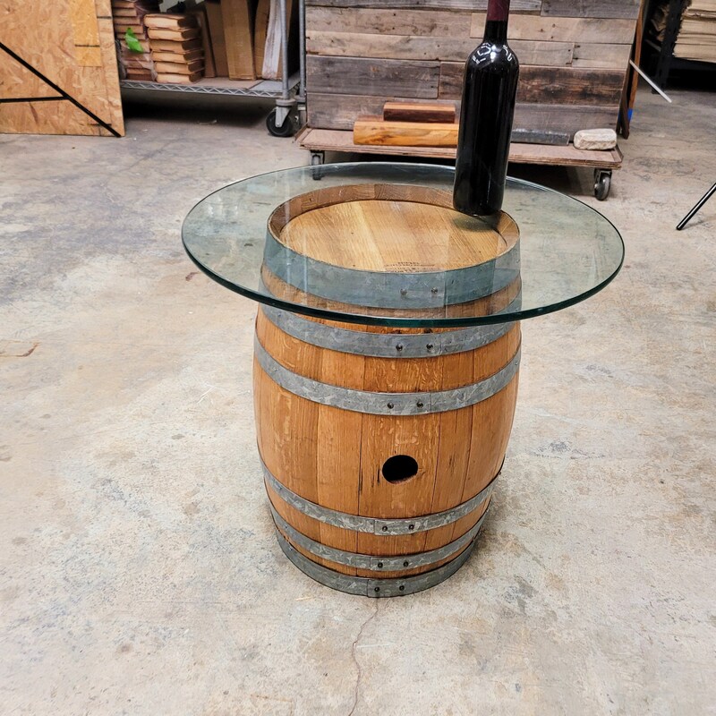 Whiskey Barrel Table - Etsy