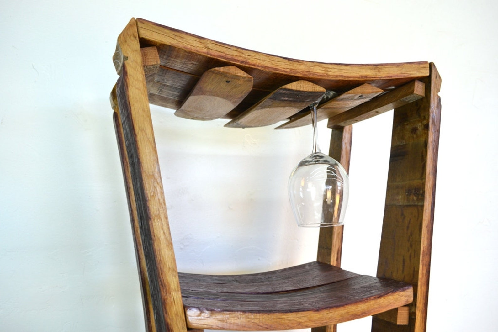 Large Narrow Wine and Glass Rack Estrecho Made From - Etsy