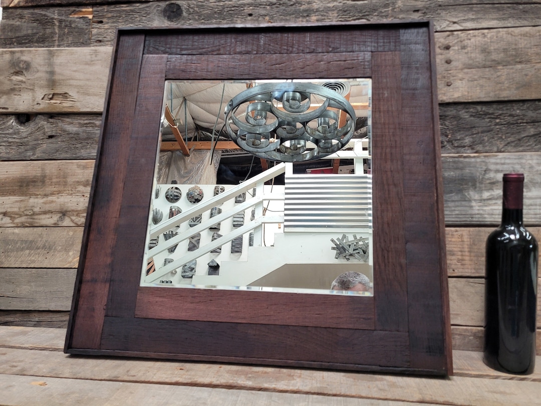Wine Barrel Mirror Reima Made From Retired California Wine - Etsy
