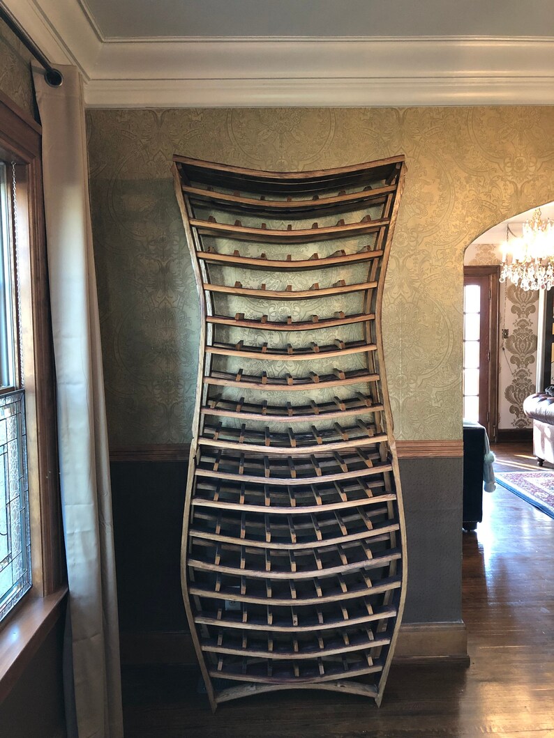 Large Wine Rack Curvaceous Made From Retired California - Etsy