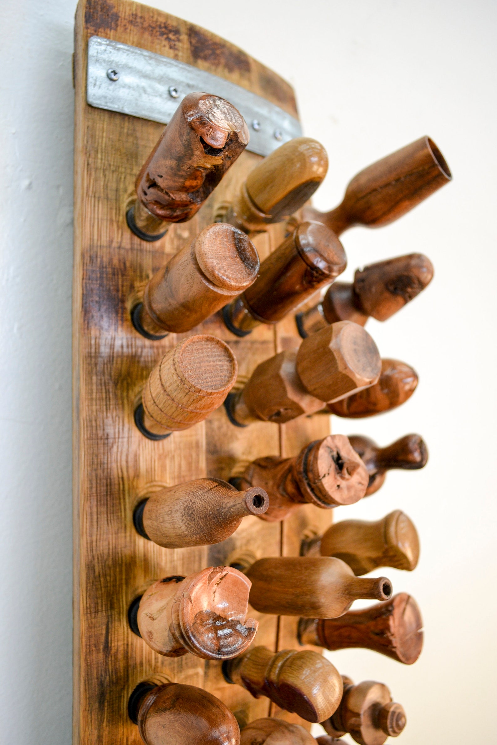 Wine Bottle Wall Mounted Stopper Display Zedan Made From | Etsy