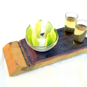 Tequila Flight Serving Sampler Tray Daya Made From Retired - Etsy