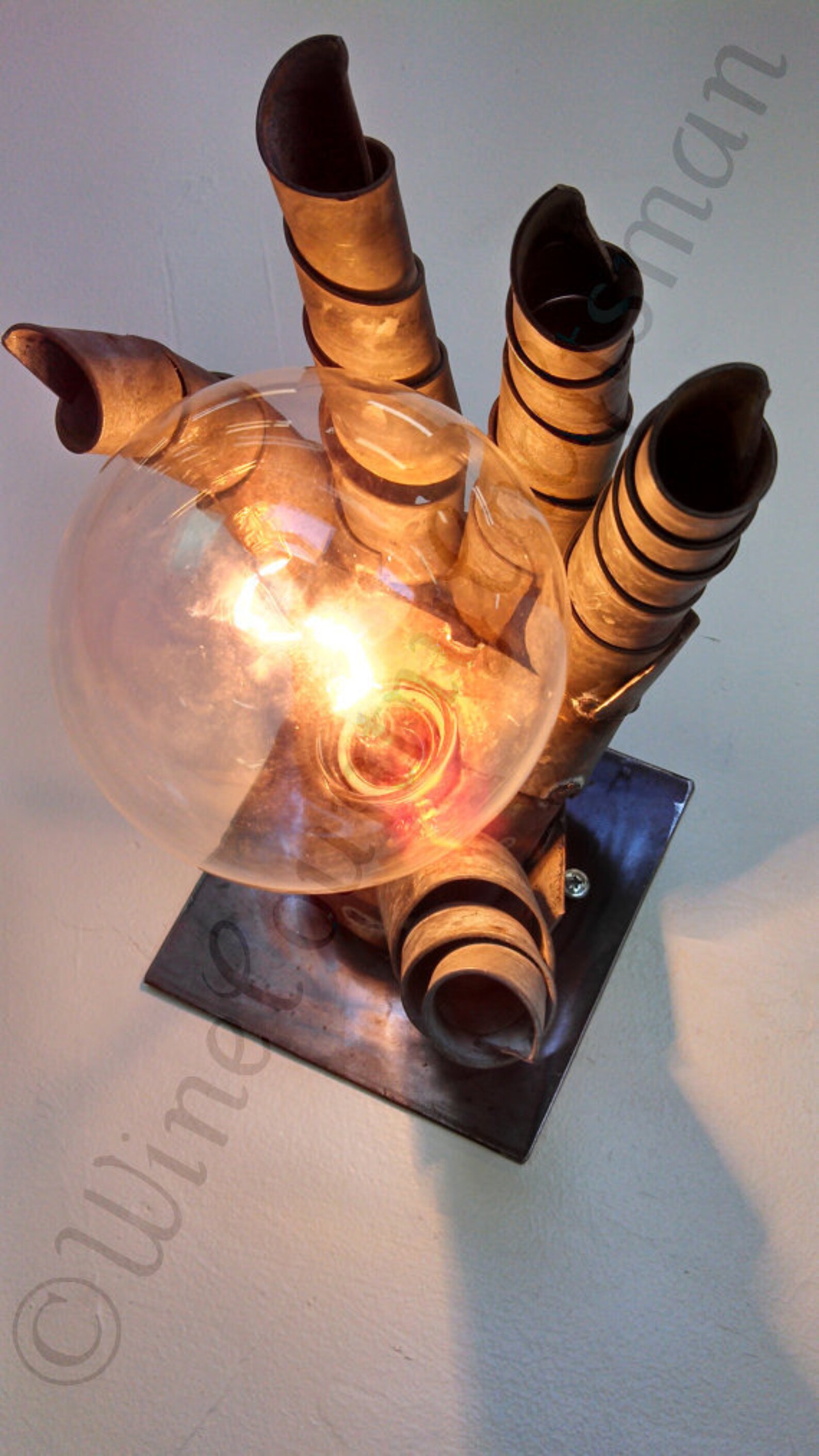 Wine Barrel Ring Wall Sconce Tenome Made From Salvaged - Etsy