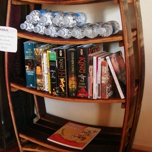 Wine Barrel Bookcase Capezzana Made From Retired Napa Wine Barrels. 100 ...