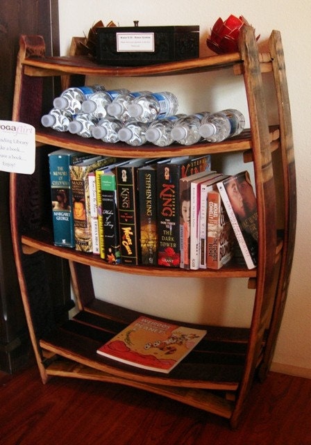 Wine Barrel Bookcase Capezzana Made From Retired Napa Wine - Etsy