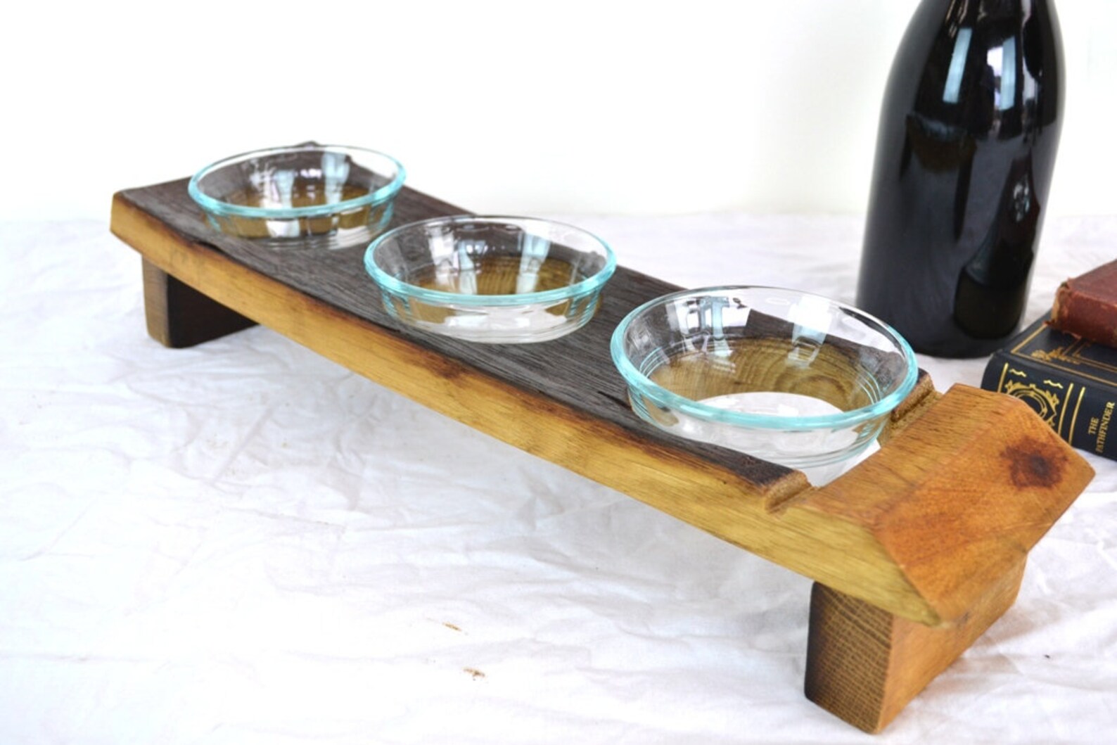 Wine Barrel Pet Food Dish Macka Made From Retired | Etsy