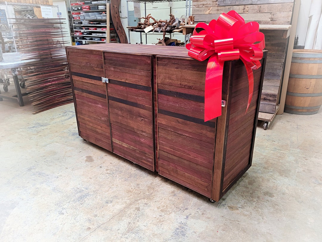 Hostess POS Podium Valet Stand - Palco - Made From Retired Napa Wine ...