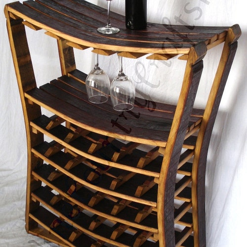 Large Wine Barrel Wine Rack Chianti Made From Retired Napa - Etsy