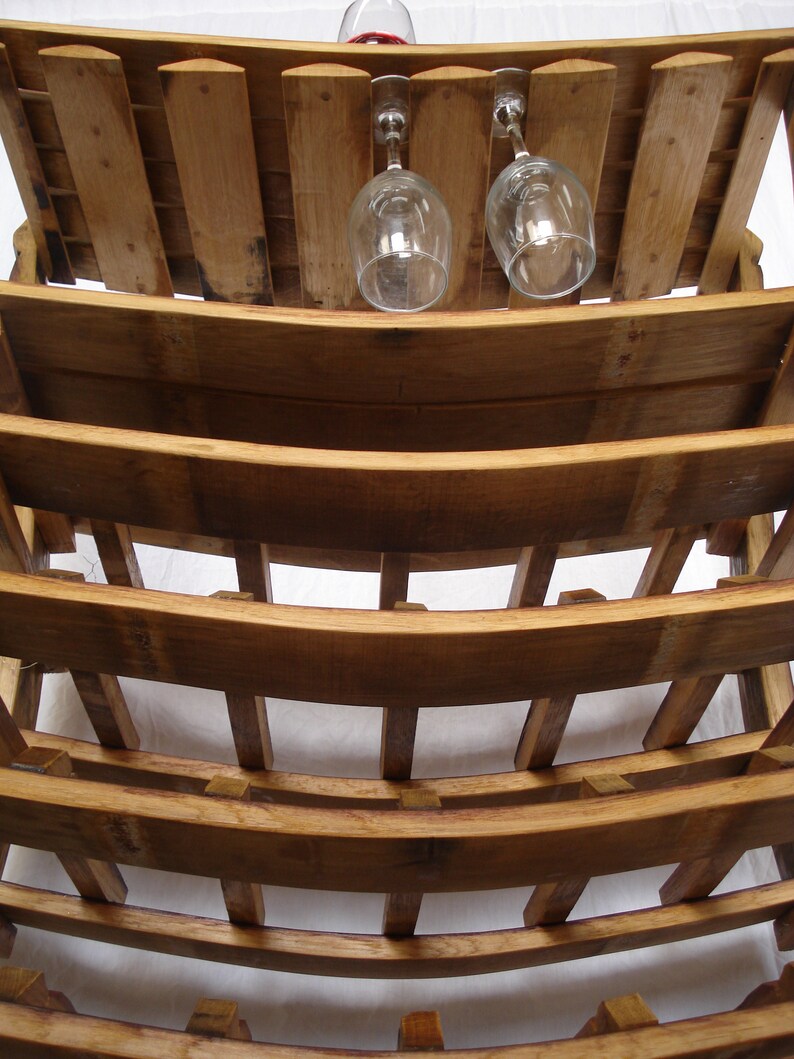 Large Wine Barrel Wine Rack Chianti Made From Retired Napa - Etsy