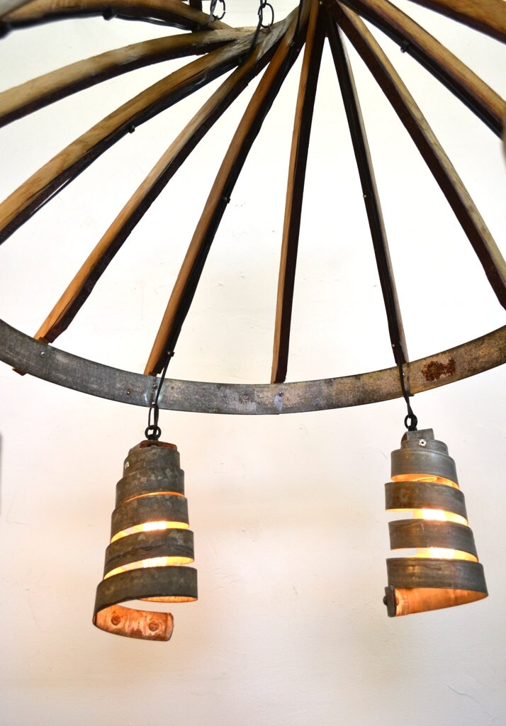 Barrel Ring & Stave Chandelier Fascino Made From Retired - Etsy