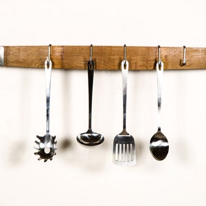 Wine Barrel Stave Utensil & Pot Rack Boleh Made From Retired California ...