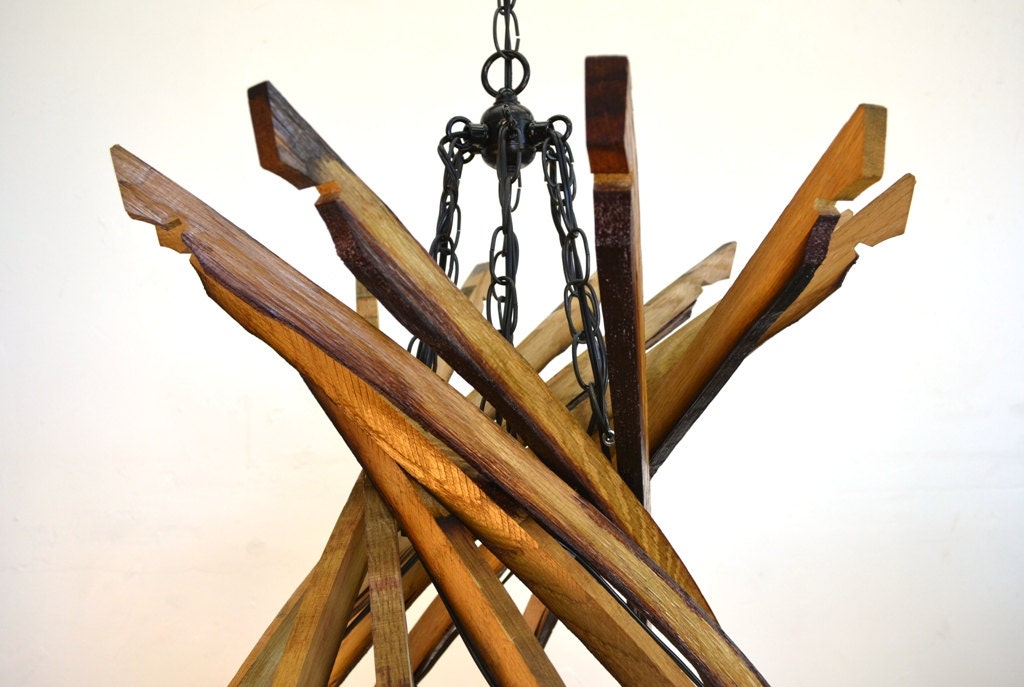 Barrel Ring & Stave Chandelier Fascino Made From Retired - Etsy