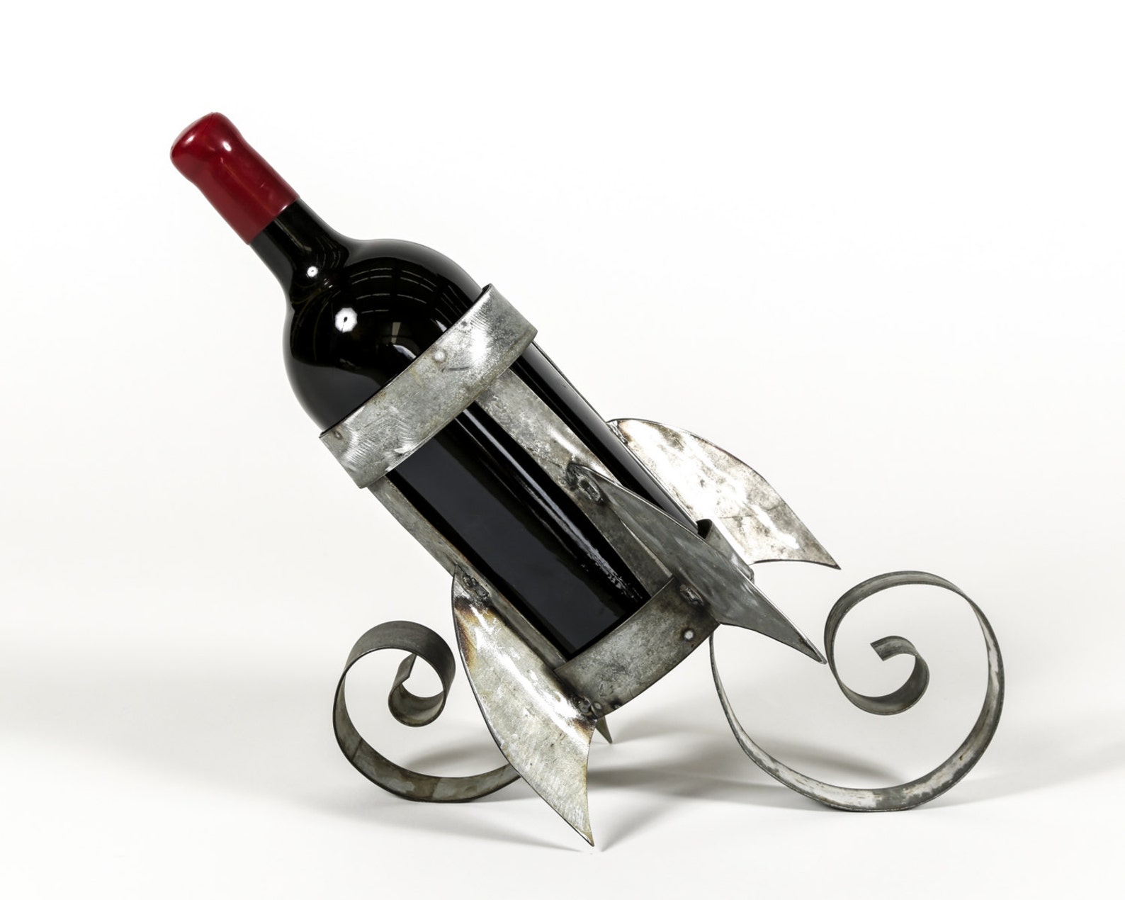 Wine Barrel Ring Bottle Holder the Rocket Made From - Etsy