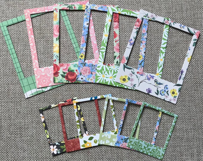 Die-cut polaroid Style Frame Embellishments/journals/cards/scrapbooks ...