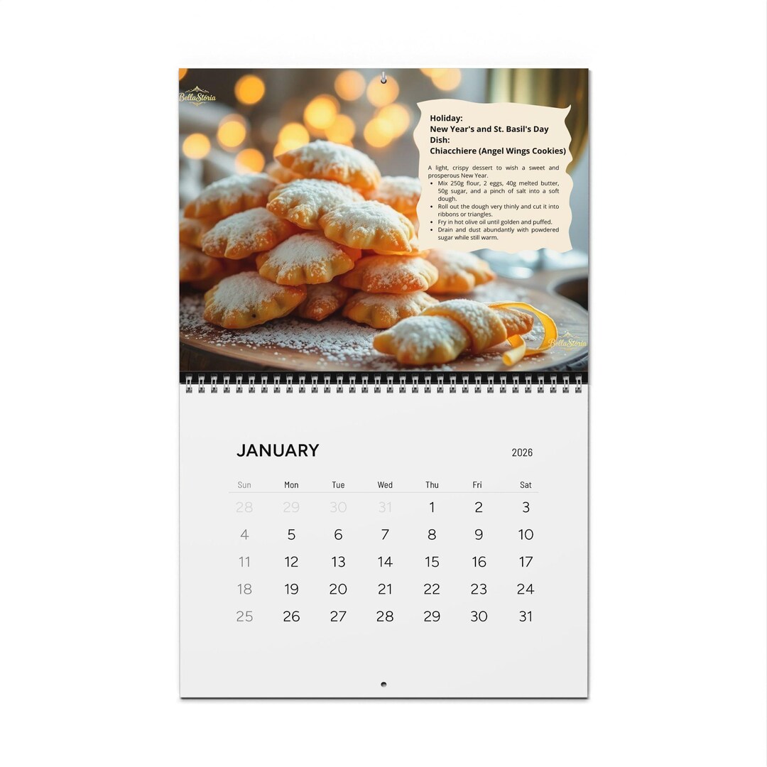Bellastoria | Italian Feasts Wall Calendar 2025, Cucina Italiana ...