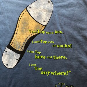 New Modern Tap T-shirts Features an Authentic Tap Shoe in Adult Small ...