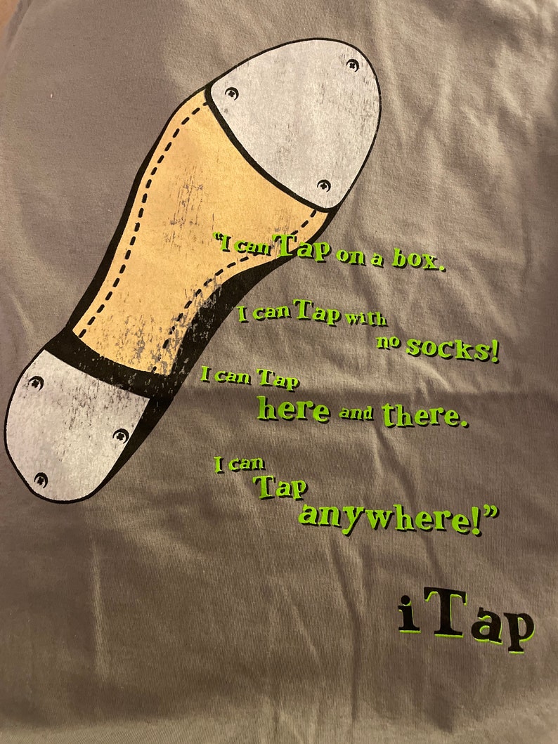New Modern Tap T-shirts Features an Authentic Tap Shoe in | Etsy