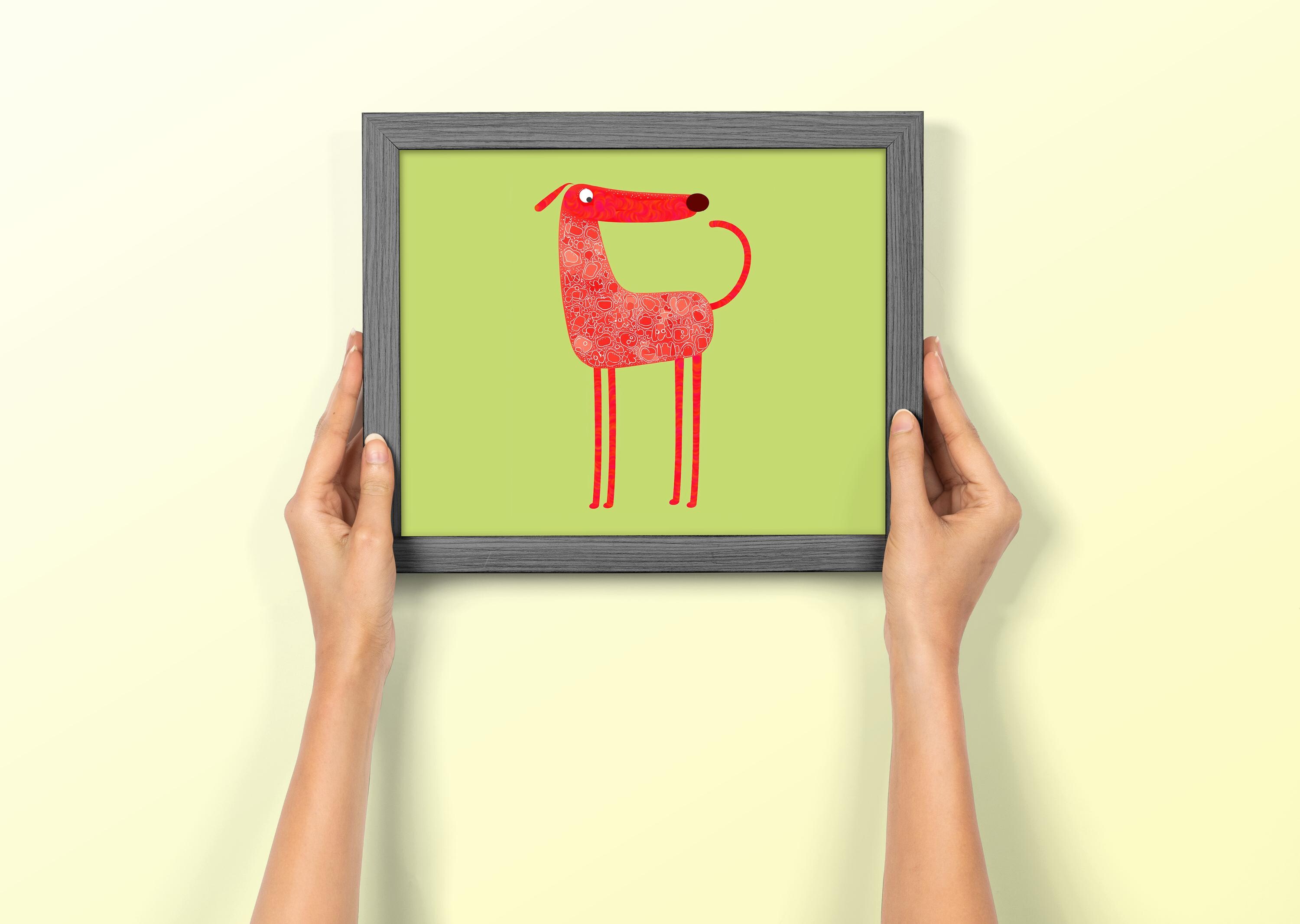 Goofy the Dog, Fun and Modern Printable Wall Art for Kids' Rooms and ...