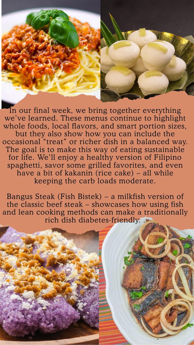 4 Week Filipino Diabetic Meal Plan PDF - Printable Meal Prep Guide With ...